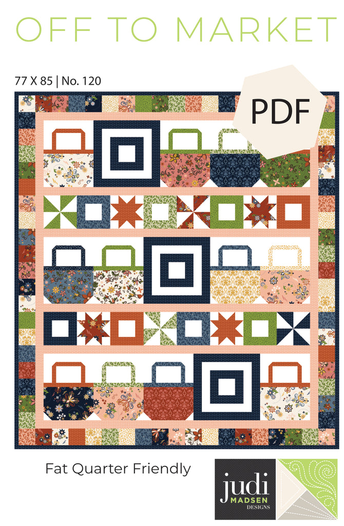 Off to Market Quilt Pattern ***PDF*** – judimadsen